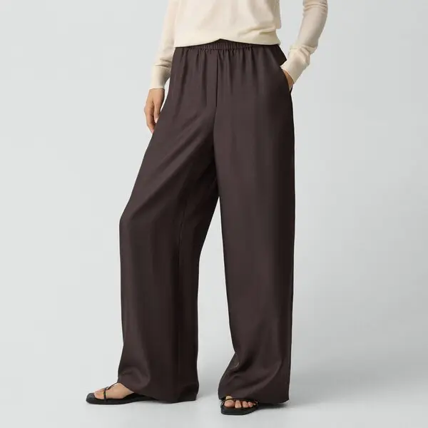 Theory Pull-on Track Pant In Mod Silk Twill