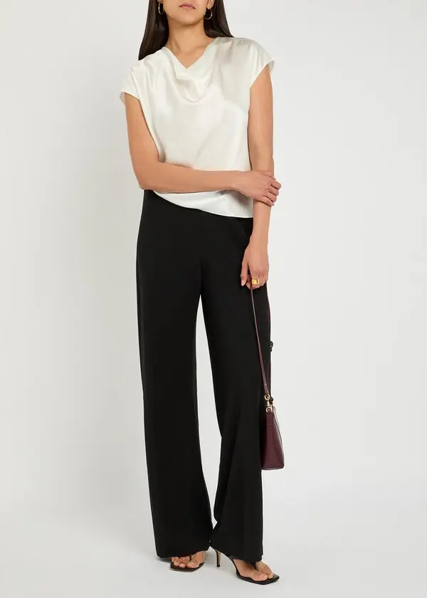 Vince Crepe Straight-leg Trousers