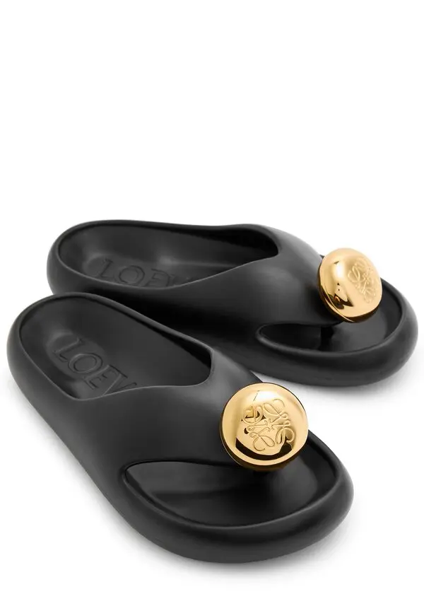 Loewe Foam Pebble Engraved Flip Flop Sandals