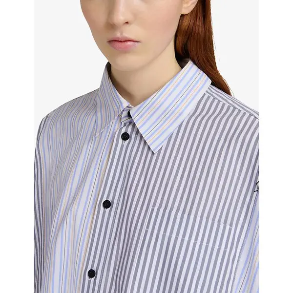 Marni Oversized Striped Cotton Shirt
