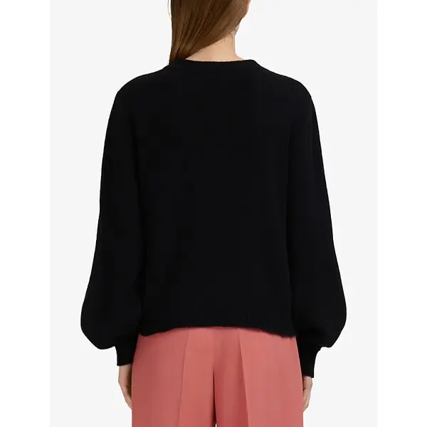 Marni Branded-patch Knitted Cashmere Jumper