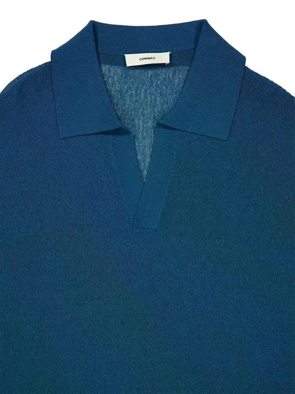 Commas Fine-knit Polo Shirt
