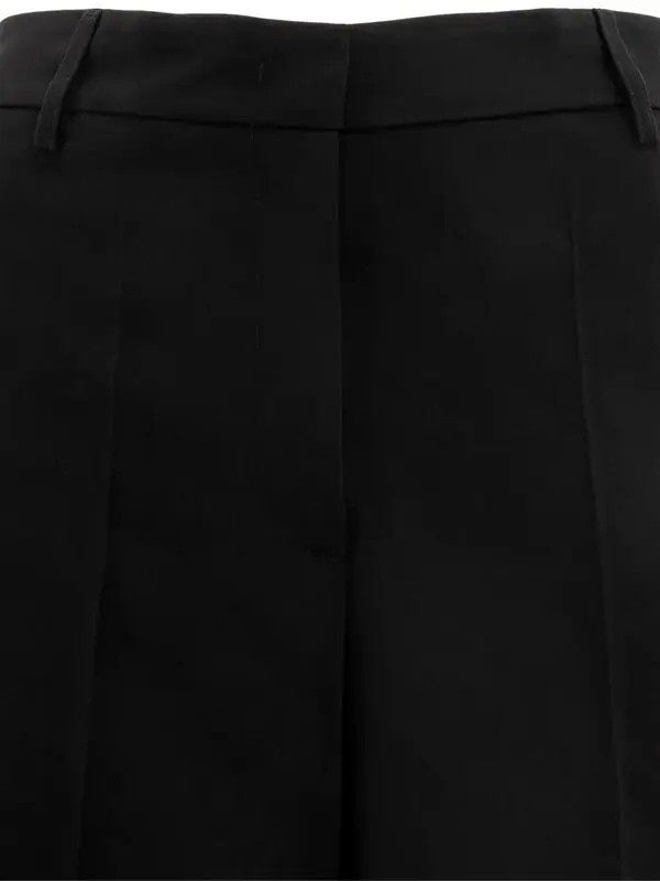 SEMPER Pleated Wide Leg Trousers - Black