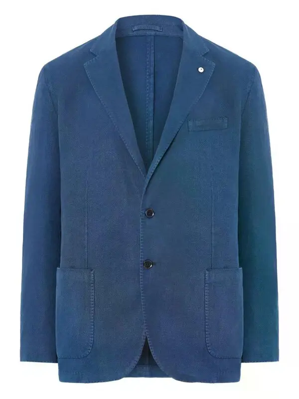L.B.M. 1911 Patch-pocket Linen Blazer - Blue