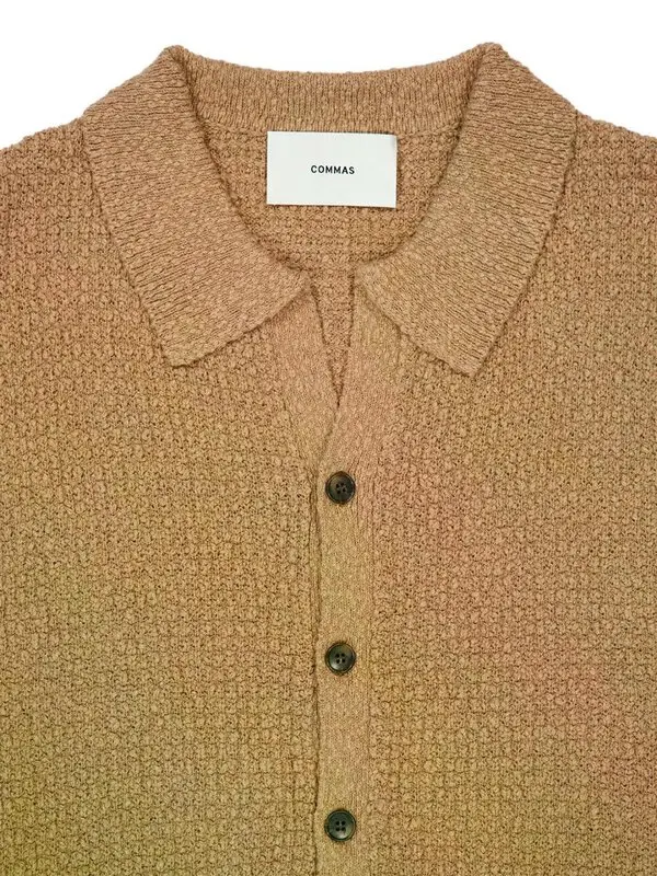 Commas Textured-knit Cardigan - Brown
