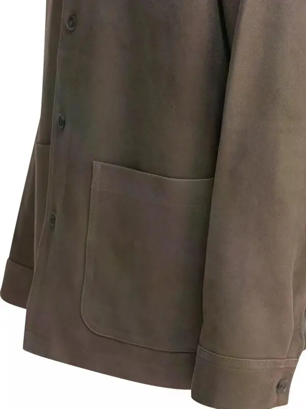 Vince Patch-pocket Lambskin Jacket - Brown