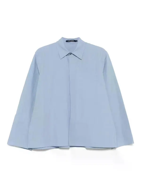 Sofie D'hoore Breton Bell-sleeve Button-up Shirt