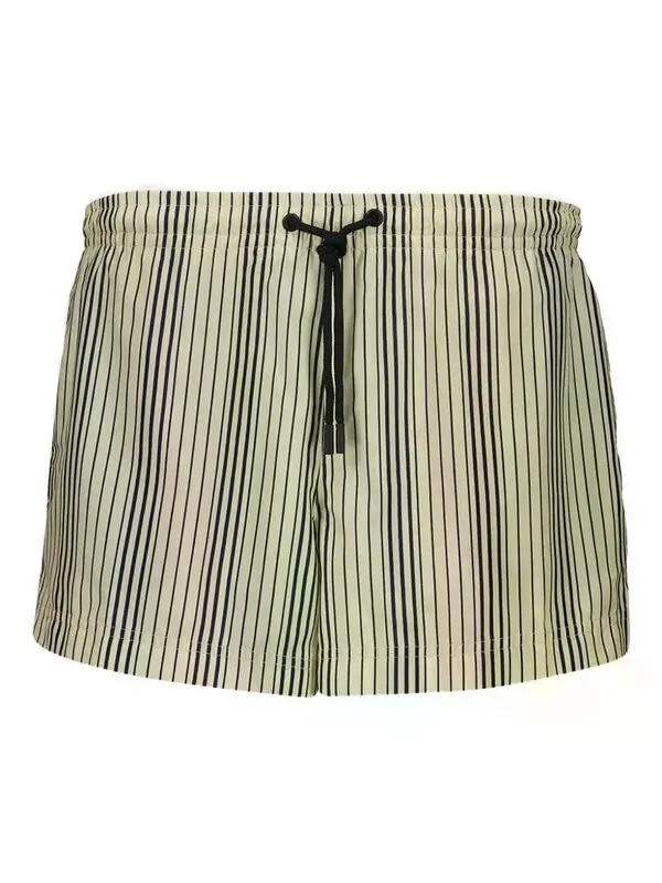 Commas Striped Swim Shorts