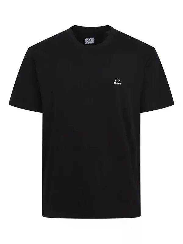 C.P. COMPANY 30/1 Jersey Short-sleeve Logo Patch T-shirt - Black