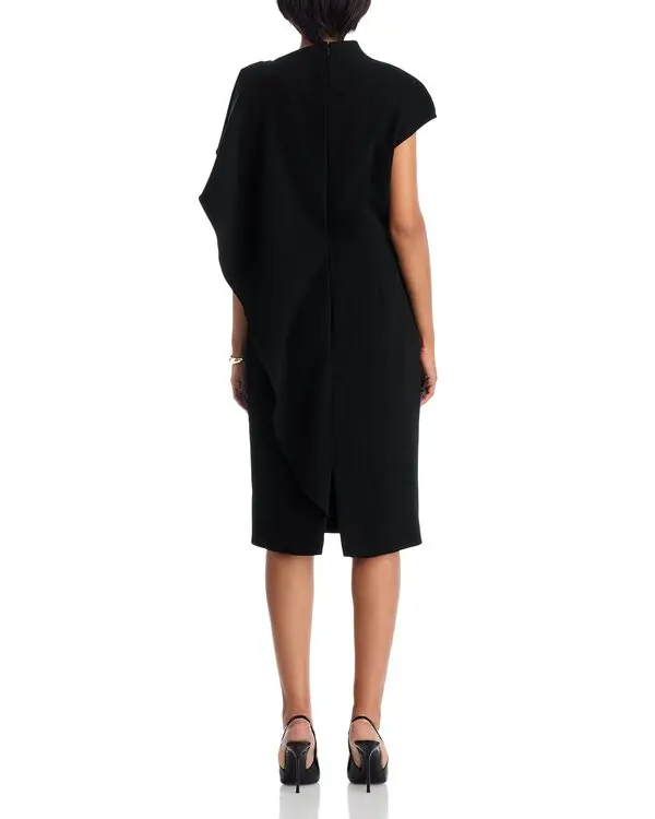 Rickie Freeman For Teri Jon Embellished Cape Dress