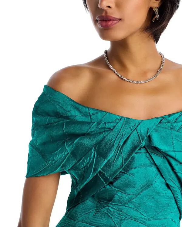 Rickie Freeman For Teri Jon Textured Mermaid Gown