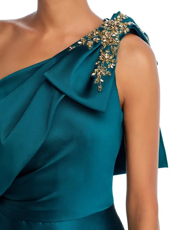 aqua embroidered scalloped mini dress Short Glitter Homecoming Dress with Scalloped Hemline Royal / 8 main image 1
