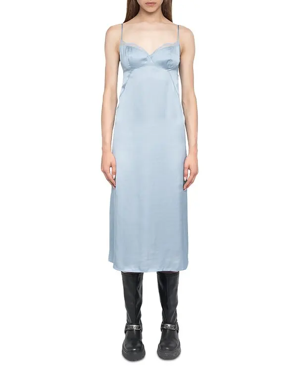 Zadig&Voltaire Rialta Satin Dress - Cloud