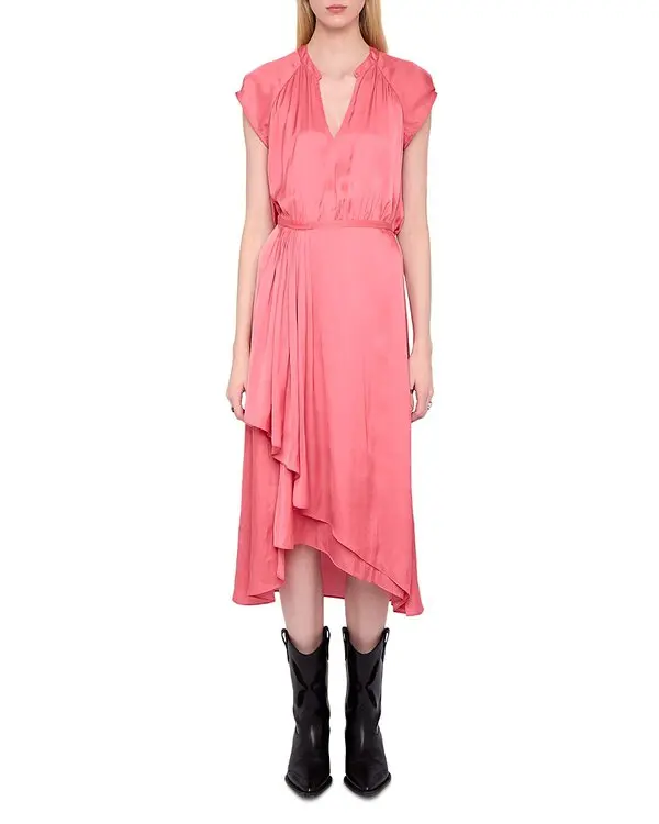 Zadig&Voltaire Randall Satin Dress - Tea Rose