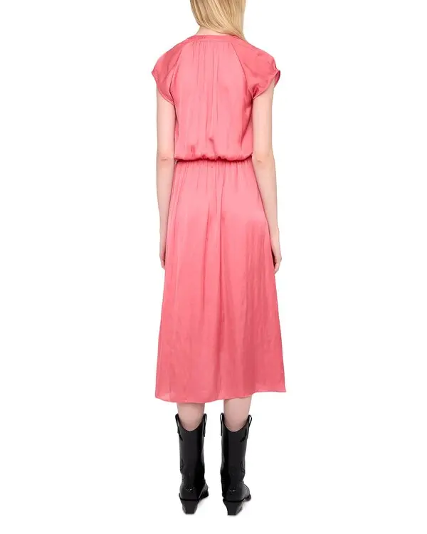 Zadig&Voltaire Randall Satin Dress - Tea Rose