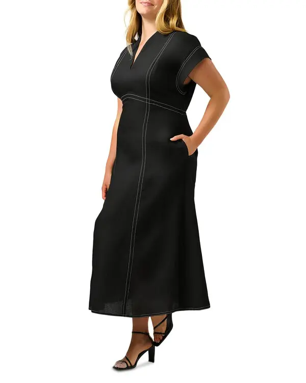 Estelle Arden Empire Waist Dress - Black | Editorialist