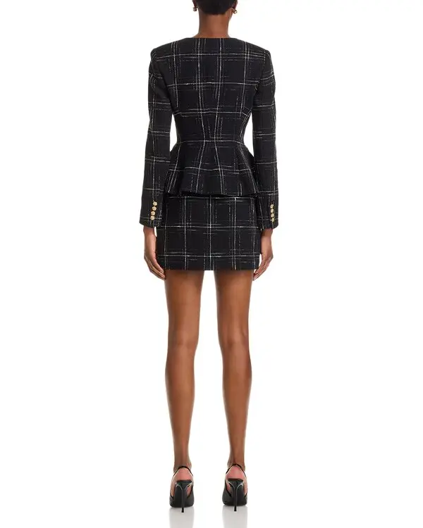 Generation Love Ophelia Windowpane Tweed Jacket