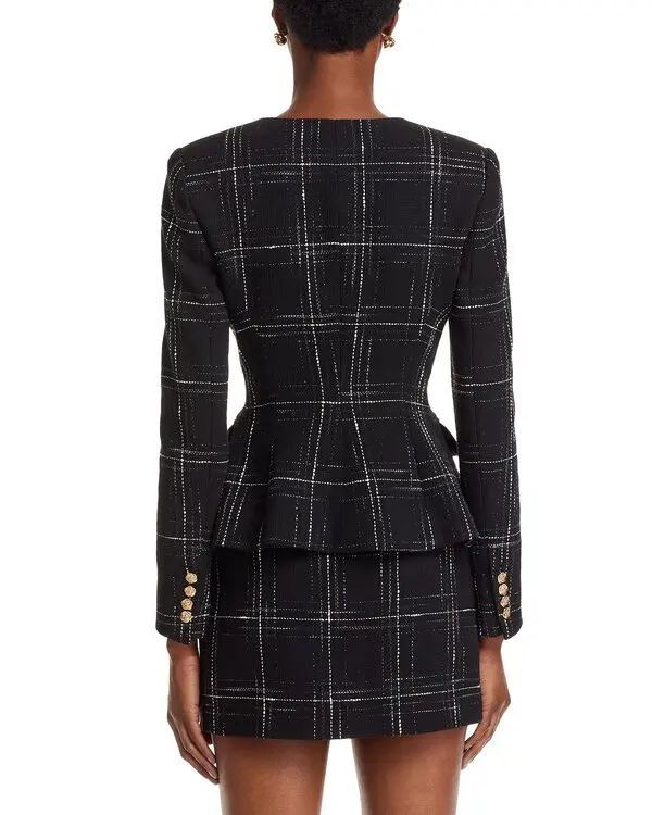 Generation Love Ophelia Windowpane Tweed Jacket