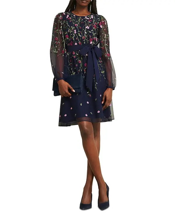 HOBBS LONDON Emmy Embroidered Dress