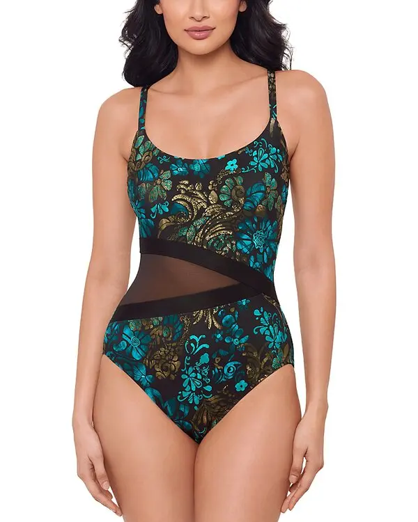Miraclesuit Flore De Mare Lyra One Piece Swimsuit - Black/multi