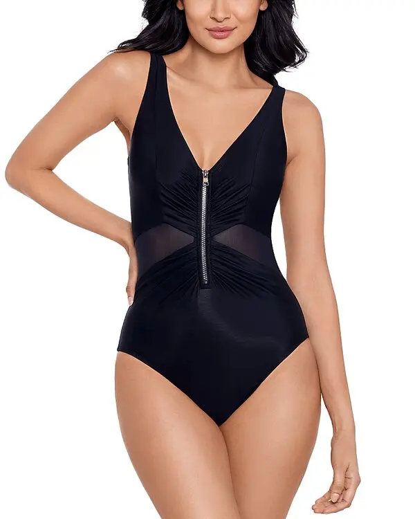 Miraclesuit Network News Vive One Piece Swimsuit - Black