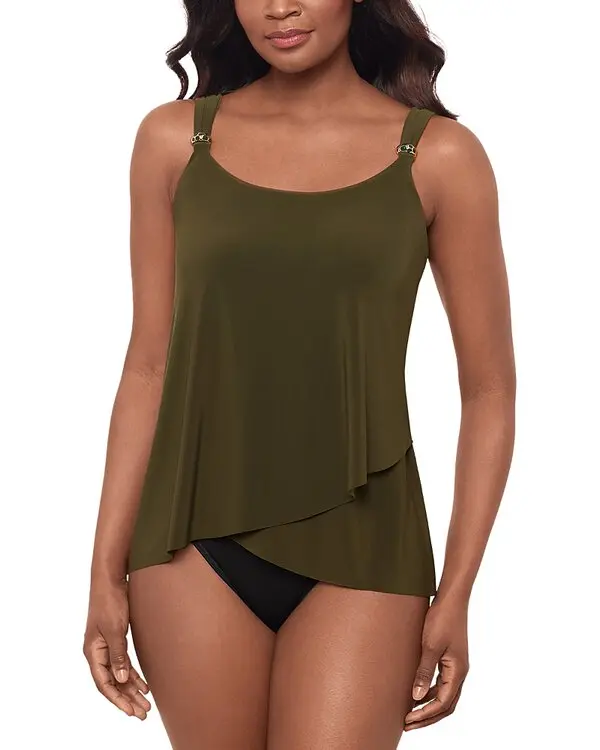 Miraclesuit Razzle Dazzle Tankini Top - Nori