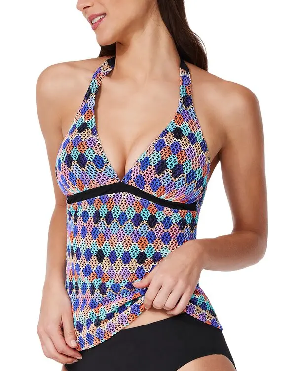 GOTTEX Retro Riviera Halter Tankini Top