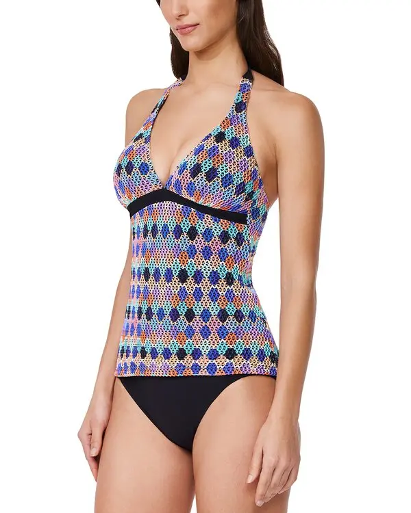 GOTTEX Retro Riviera Halter Tankini Top