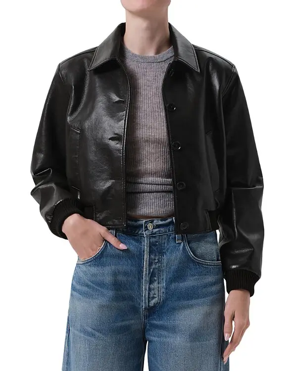 Citizens Of Humanity Lola Bomber Jacket - Brown