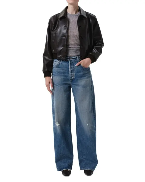 Citizens Of Humanity Lola Bomber Jacket - Brown