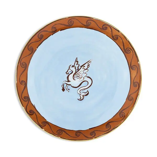 GINORI 1735 Museo Charger Plate - Brown Light Blue