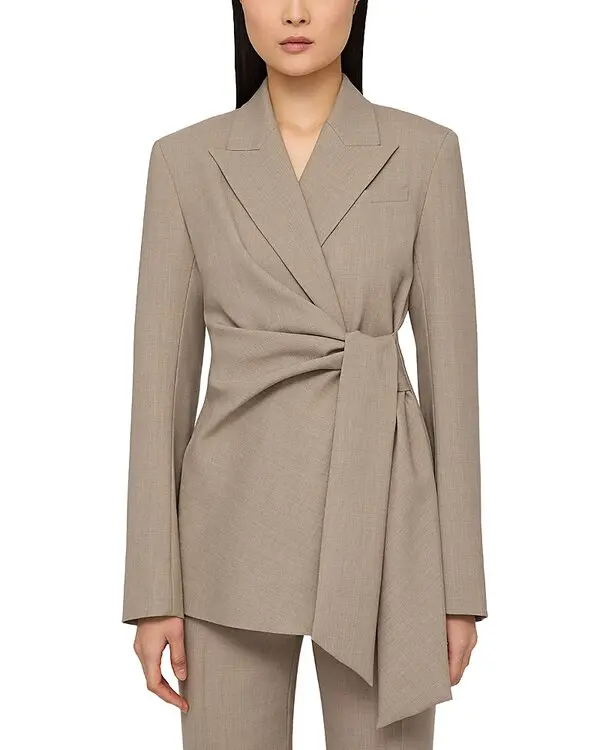 Lafayette 148 New York Peak Lapel Side Tie Jacket
