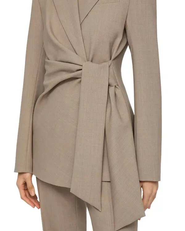 Lafayette 148 New York Peak Lapel Side Tie Jacket