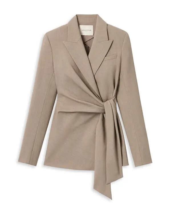 Lafayette 148 New York Peak Lapel Side Tie Jacket