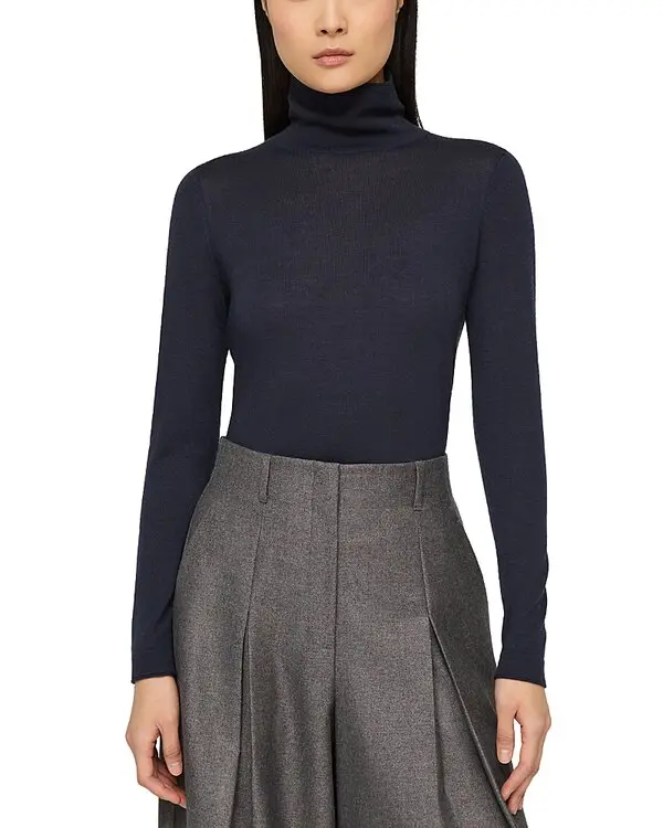 Lafayette 148 New York Cashmere Stand Collar Pullover Sweater