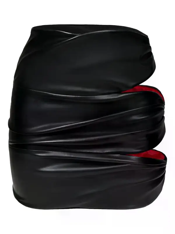 LIKA Cut-out Mini Skirt - Black