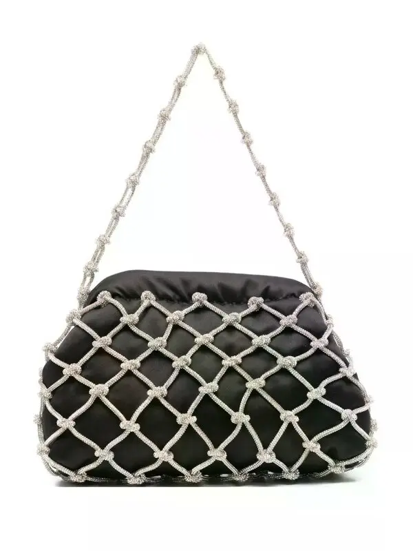 Rosantica Crystal-embellished Satin Clutch