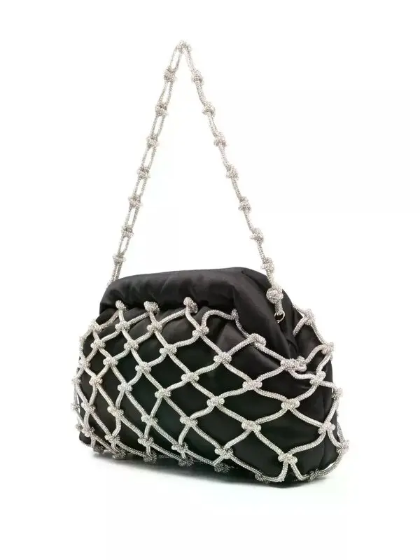 Rosantica Crystal-embellished Satin Clutch