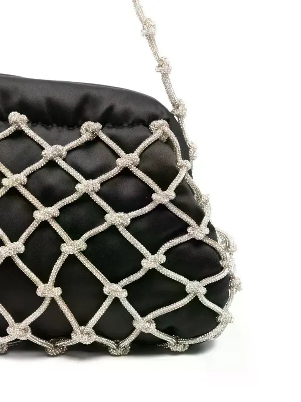 Rosantica Crystal-embellished Satin Clutch