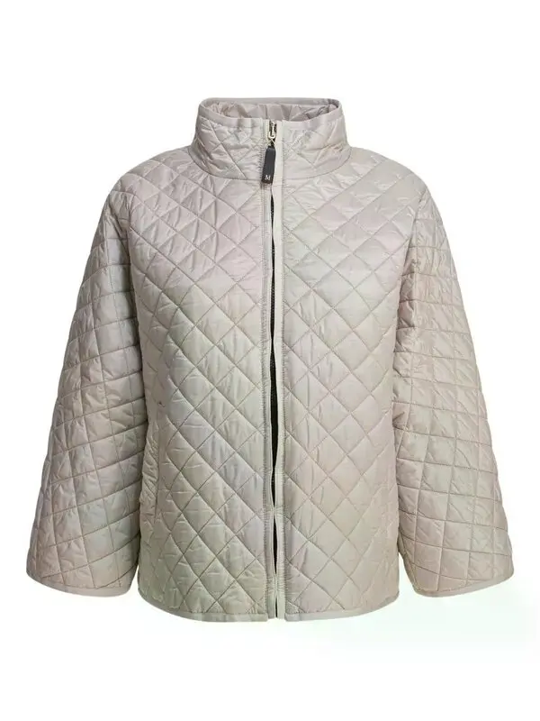 Max Mara Delfina Quilted Zip-front Jacket - Neutrals