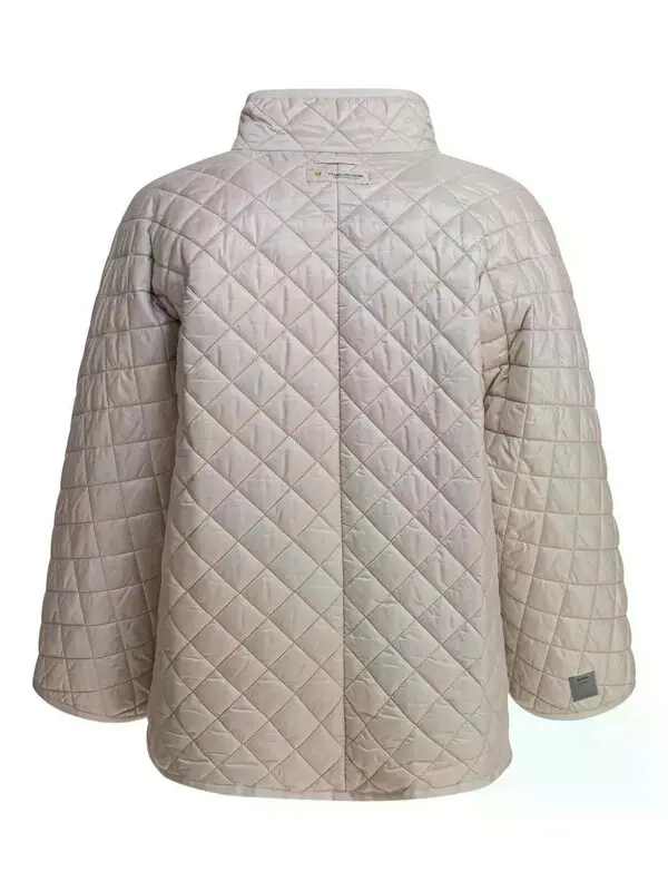Max Mara Delfina Quilted Zip-front Jacket - Neutrals