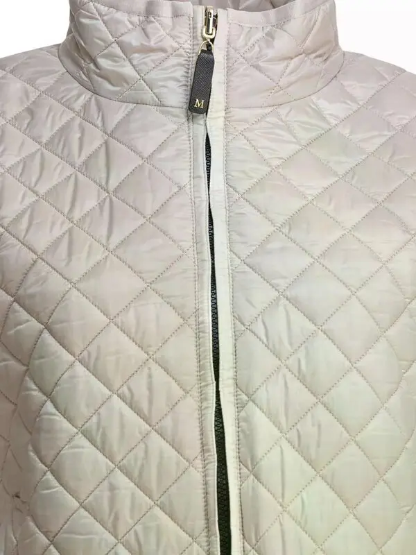 Max Mara Delfina Quilted Zip-front Jacket - Neutrals