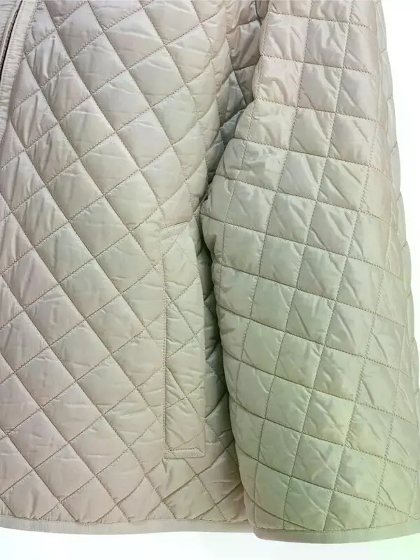 Max Mara Delfina Quilted Zip-front Jacket - Neutrals