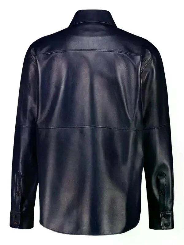 Alexander McQueen Double-pocket Leather Shirt