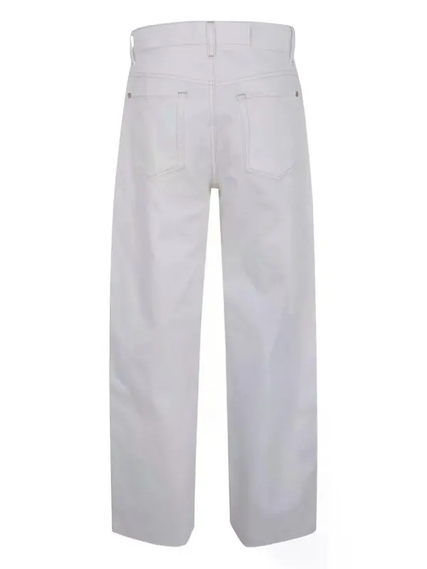 7 For All Mankind Wide-leg Jeans - White
