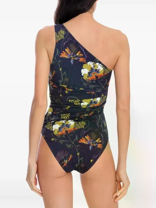 BRIGITTE Floral-print One-shoulder Swimsuit