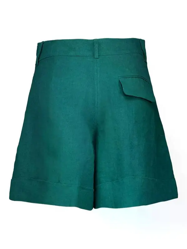 PAULA Pleated High-waisted Shorts