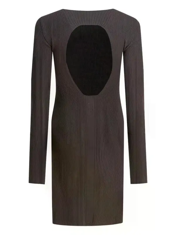 Rick Owens Ribbed Open-back Midi Dress
