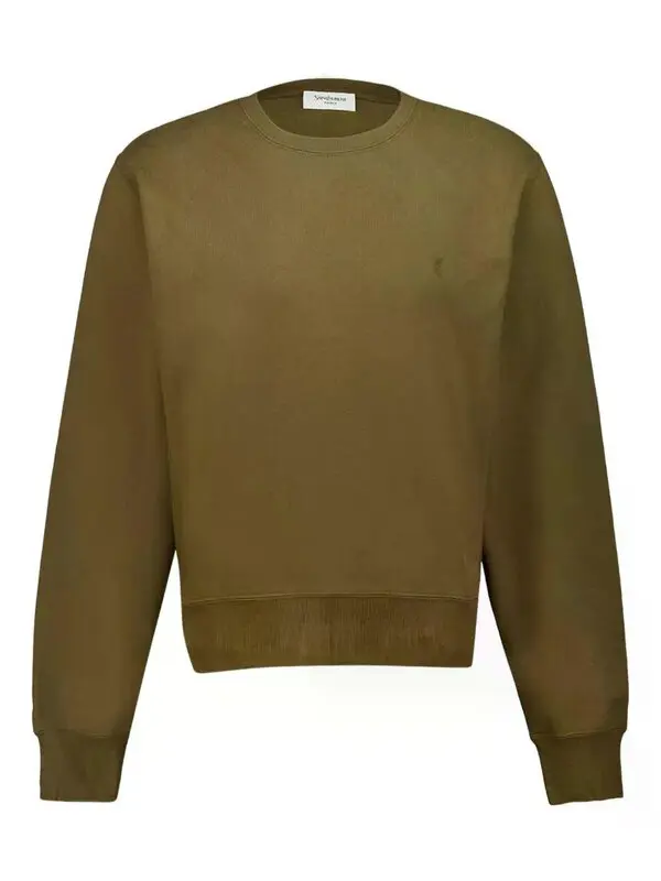 Saint Laurent Embroidered Cotton Sweater