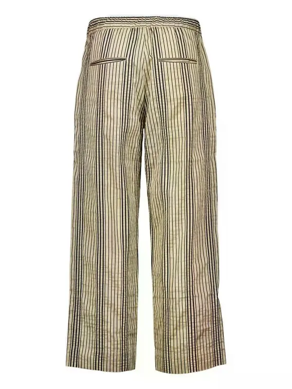 Commas Striped Elasticated-waist Trousers